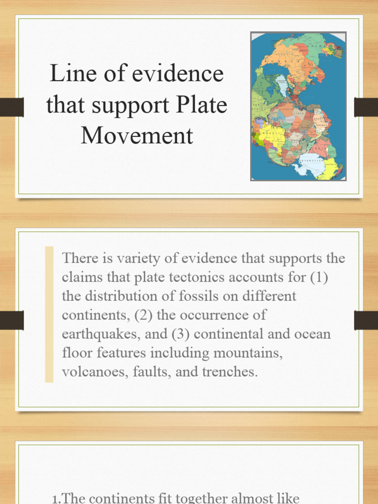 Evidence Supporting Plate Tectonics | PDF