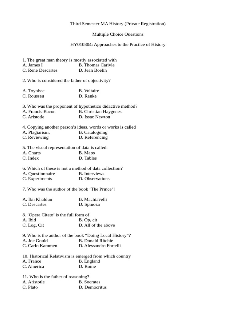 Approaches To The Practice Of History Pdf Data Sampling Statistics