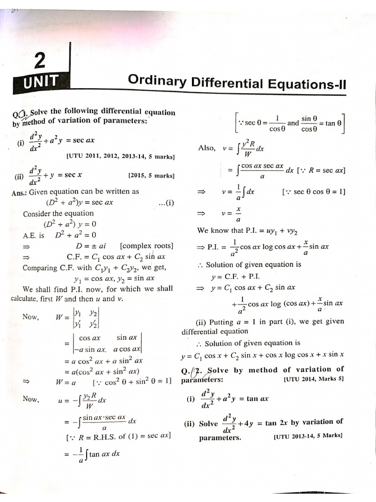 utu 2 ch maths 2 gold | PDF
