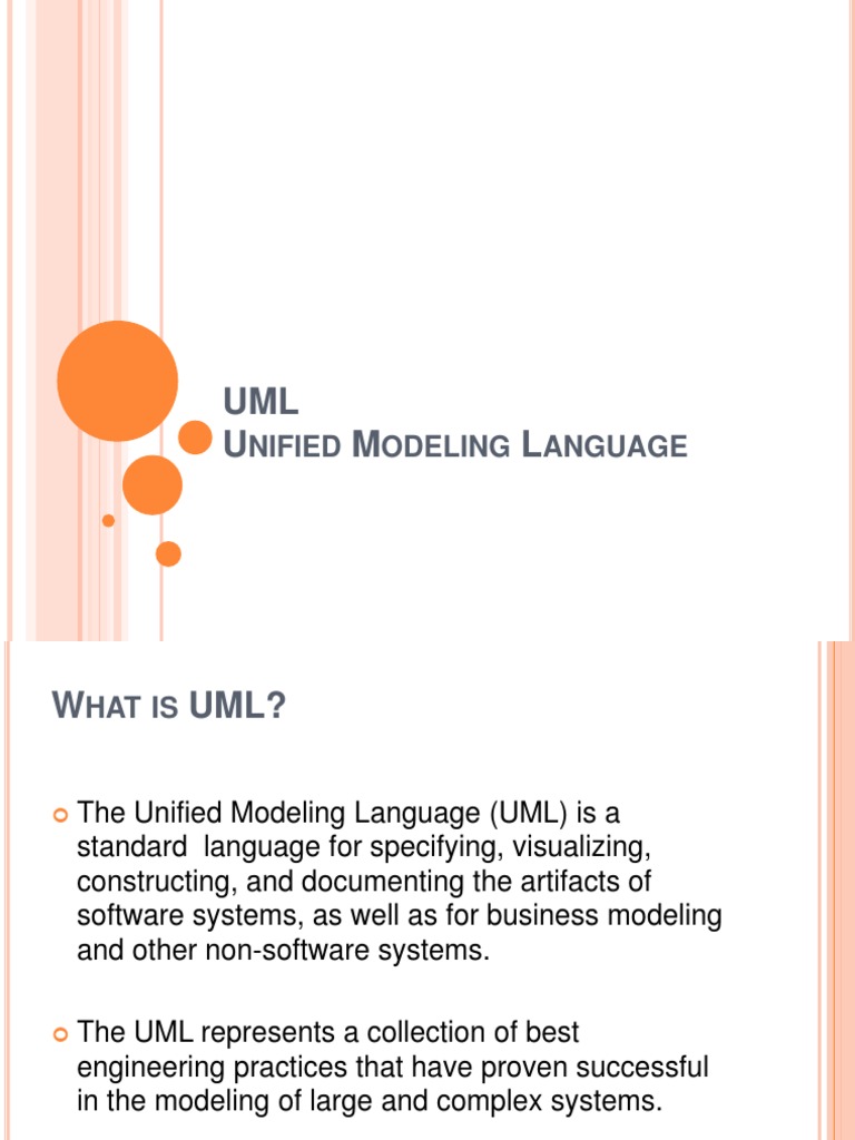 UML U M L: Nified Odeling Anguage | PDF | Unified Modeling Language ...