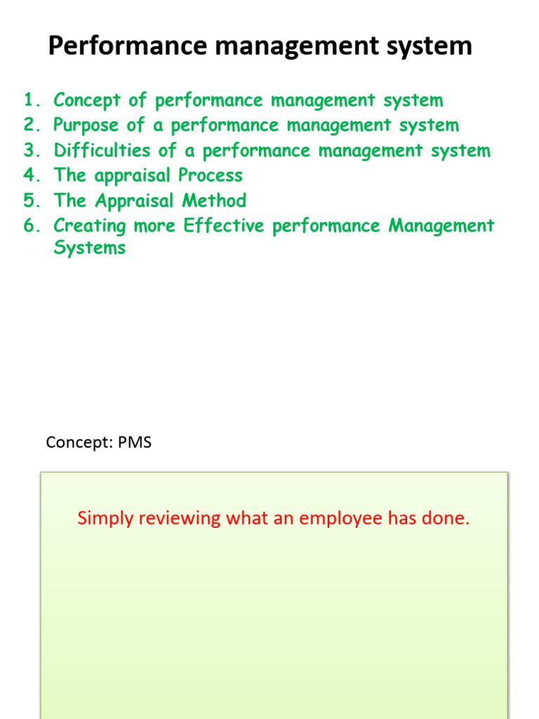 8 - PMS | PDF | Performance Appraisal | Industrial And Organizational ...