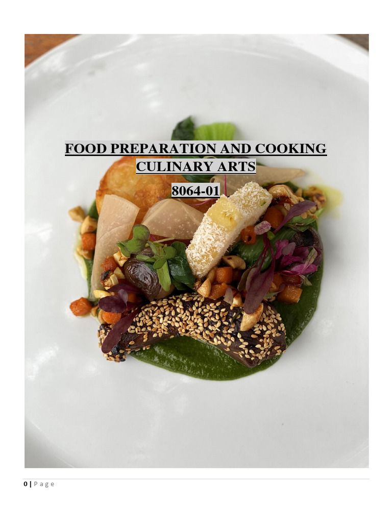 Culinary Arts: Food Preparation Guide | PDF | Menu | Obesity