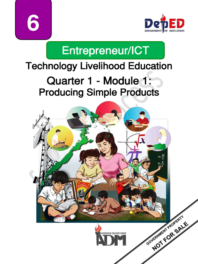 TLE 6 Entrep-ICT Q1 - M1 For Printing | PDF | Learning | Educational Technology