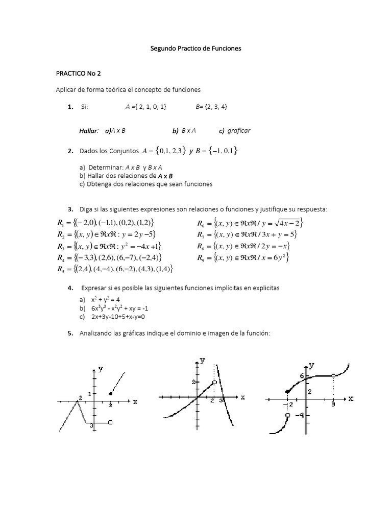 Pactico 2 Funciones UPDS | PDF