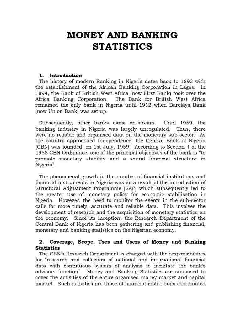 Money and Banking | PDF | Banks | Deposit Account