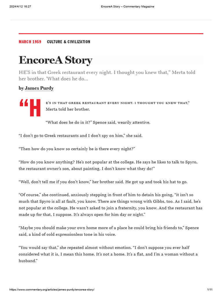 Encore | PDF