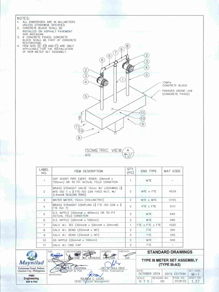 II 5 M 1 Type III Meter Set Assembly | PDF | Building Technology | Gas ...