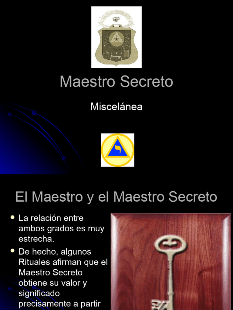 SCR ODT GRADO 4 MAESTRO SECRETO-miscelanea | PDF | Masonería | Kábala