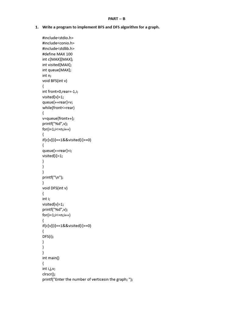 Daa Lab Manual (Part B) | PDF | Theoretical Computer Science | Applied Mathematics