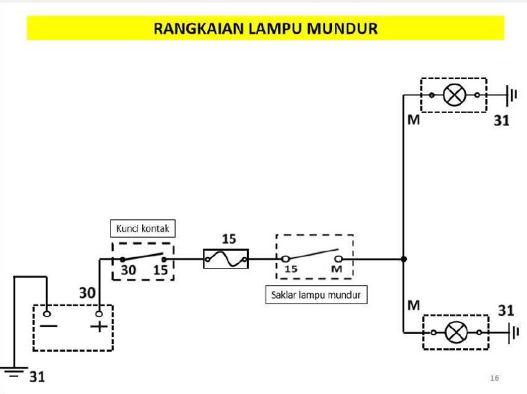 Rangkaian Lampu Mundur | PDF