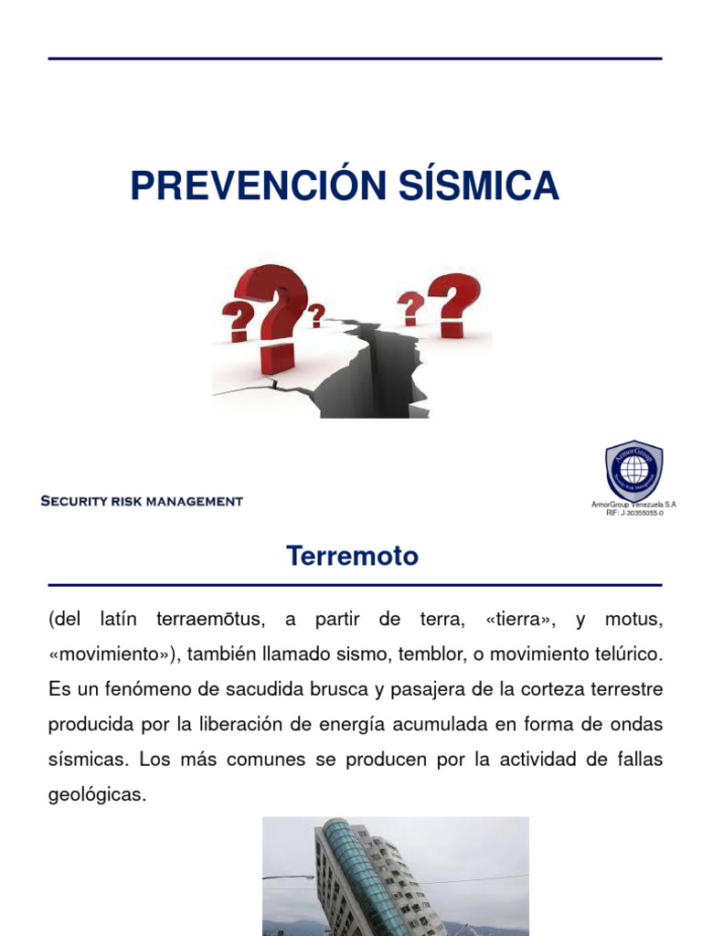 04 Prevención Sismica | PDF | Temblores | Sismología
