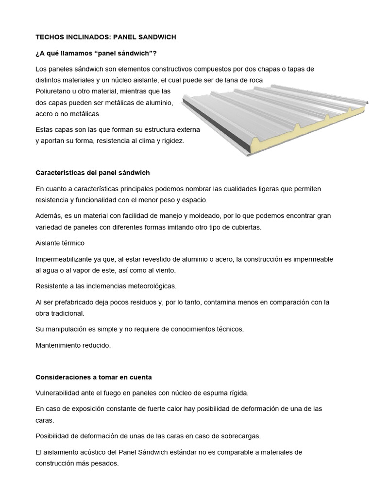 TECHOS INCLINADOS | PDF | Aislamiento térmico | Techo