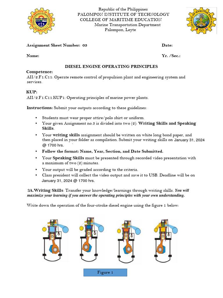MT Assignment 03 Diesel Engine Operating Principles | PDF | Cognition | Human Communication