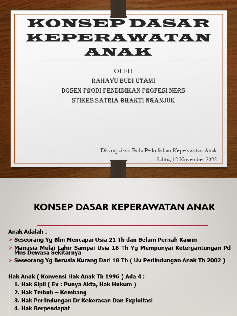 Konsep Kep Anak - 1 | PDF | Kesehatan Holistik