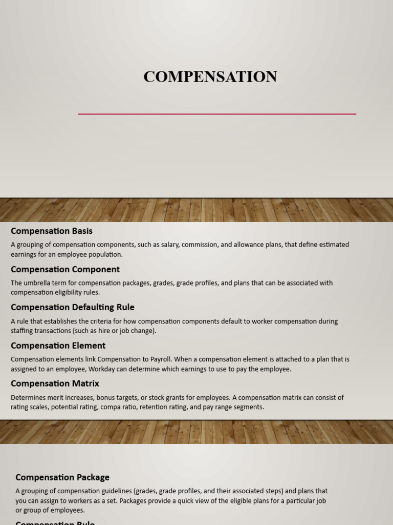 Compensation Presentation | PDF