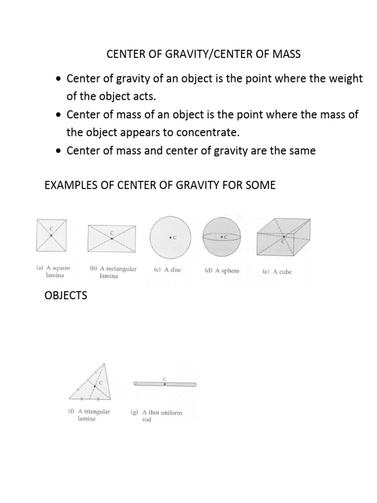 MOMENT OF FORCE - CENTER-OF-GRAVITY-AND-STABILITY | Download Free PDF | Center Of Mass | Weight