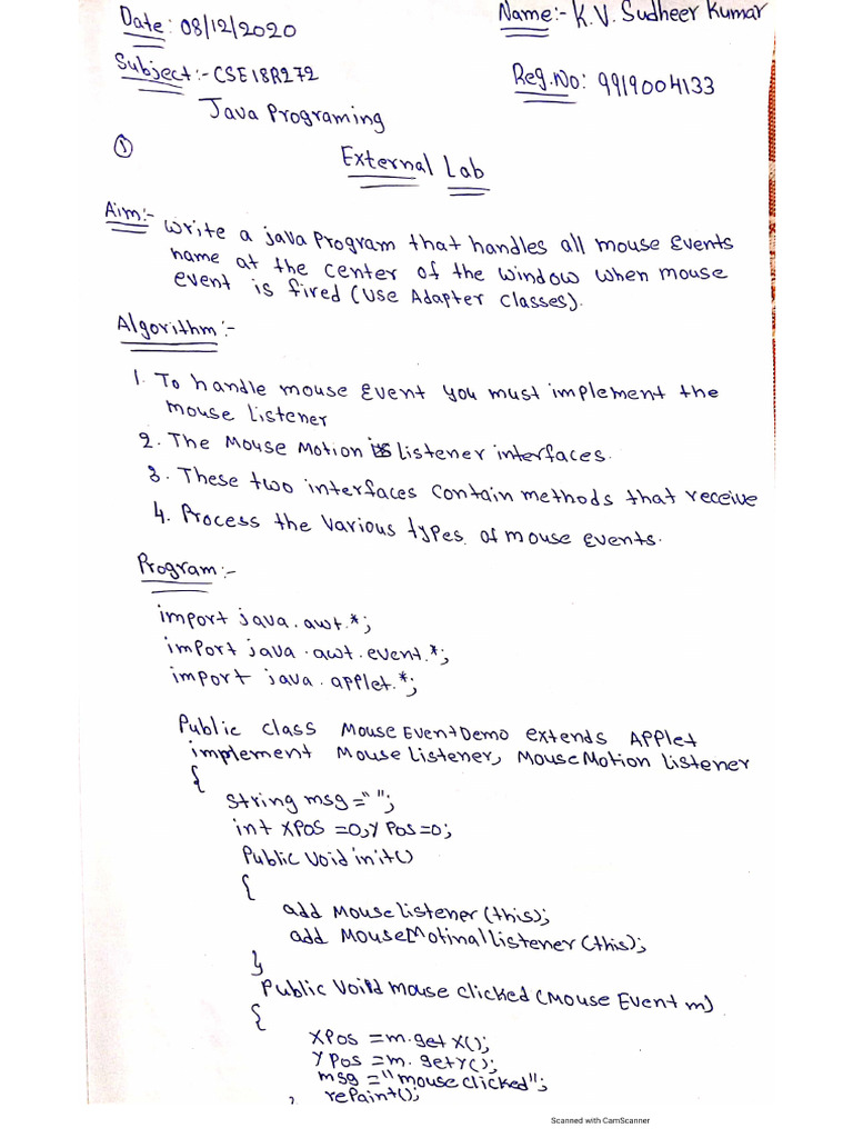 (Java External Lab) | PDF