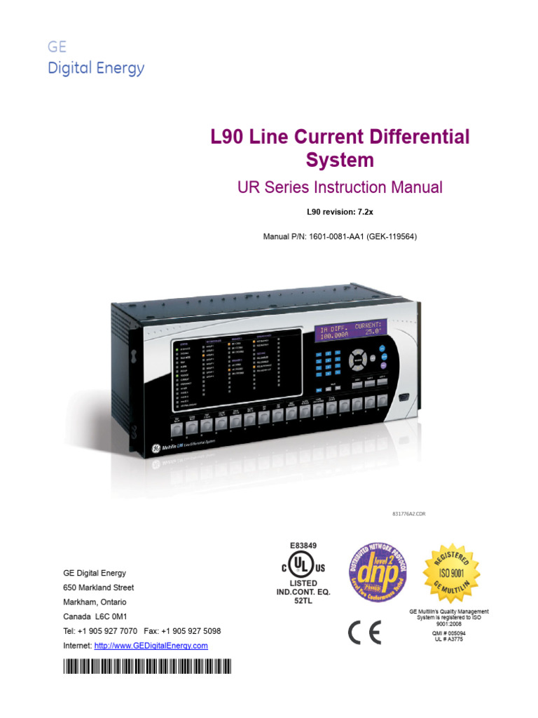 L90 Line Current Differential Manual | PDF | Computing | Electrical ...