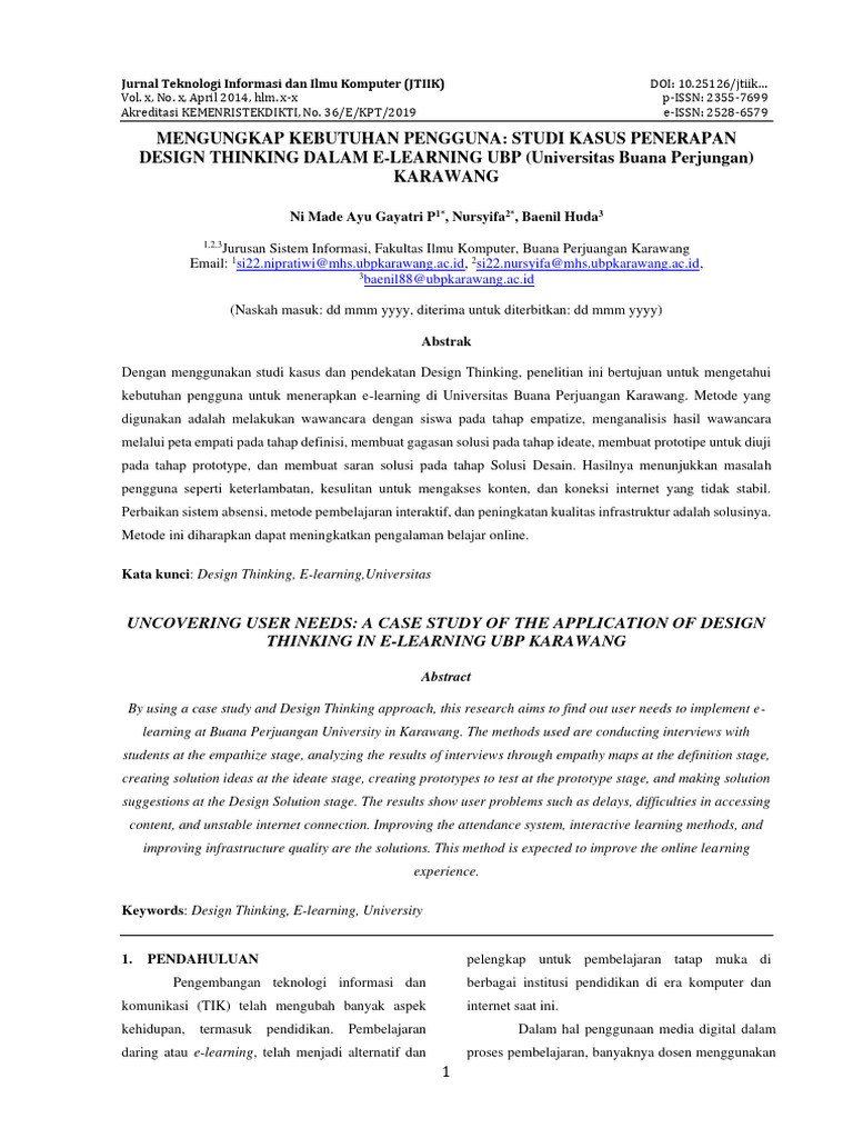 "Design Thinking E-Learning UBP" | PDF | Komputer