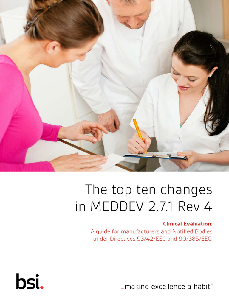 Bsi MD Meddev 271 Clinical Guidance Brochure My | PDF | Medical Device ...