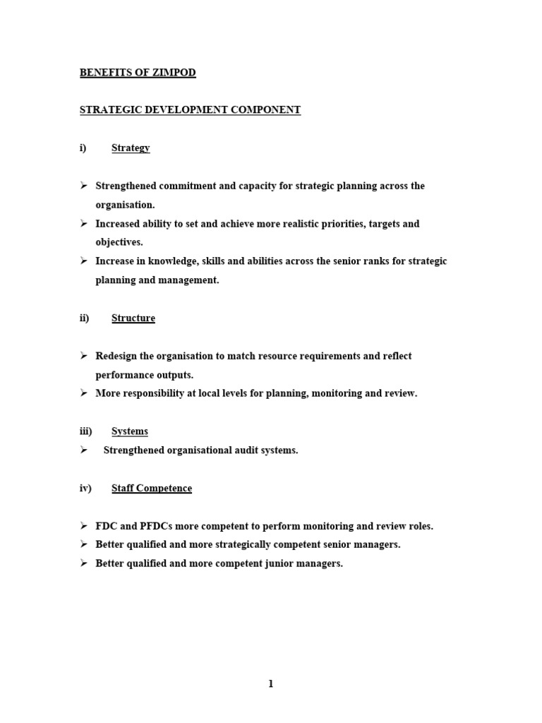 Benefits of ZIMPOD | PDF | Crime Prevention | Information