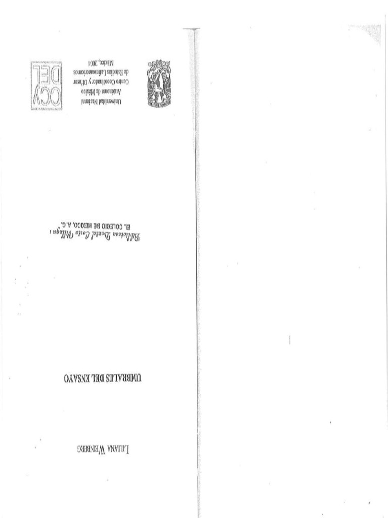 Umbrales Del Ensayo Liliana Weinberg 3 PDF Free | PDF