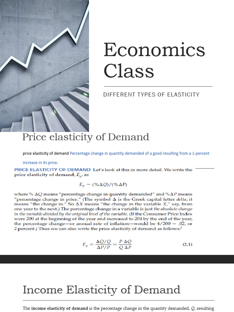 Different types of elasticity | PDF