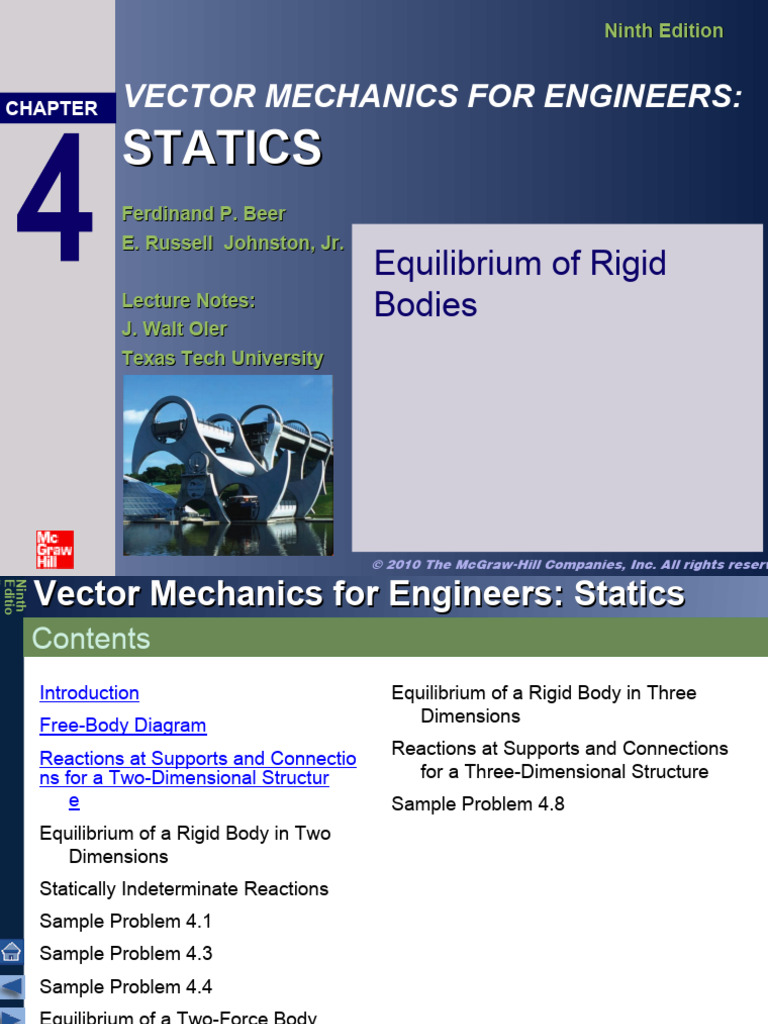 Equilibrium of Rigid Body | PDF | Force | Euclidean Vector