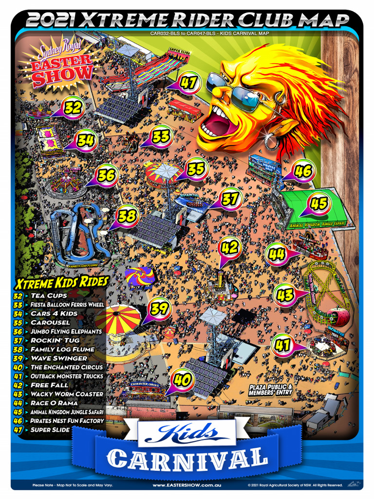 2021 Xtremeridersclub Kids Carnival Map | PDF