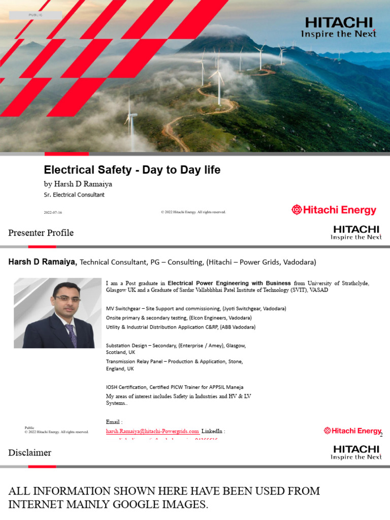 Electrical Safety Presentation - Generic | PDF | Electrical Components | Physical Quantities