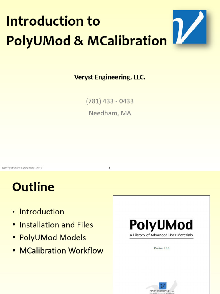 Introduction to PolyUMod & MCalibration | Download Free PDF | Calibration | Computing