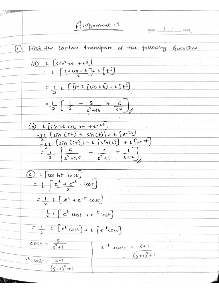 Maths Assignment For Engineering | PDF