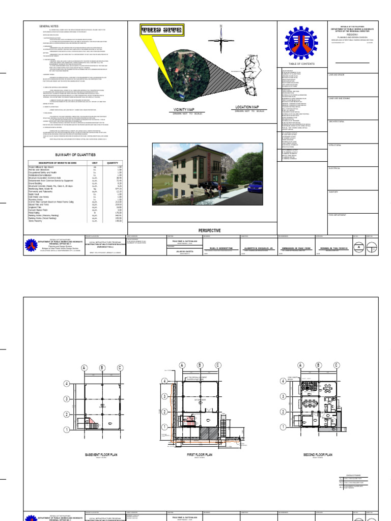 Multi-Purpose Building Construction Plan | PDF | Concrete | Welding