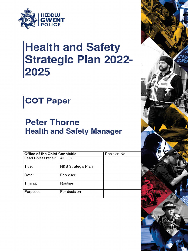 3 H 1 Health and Safety Strategic Plan 2022 Annex 4 | PDF ...