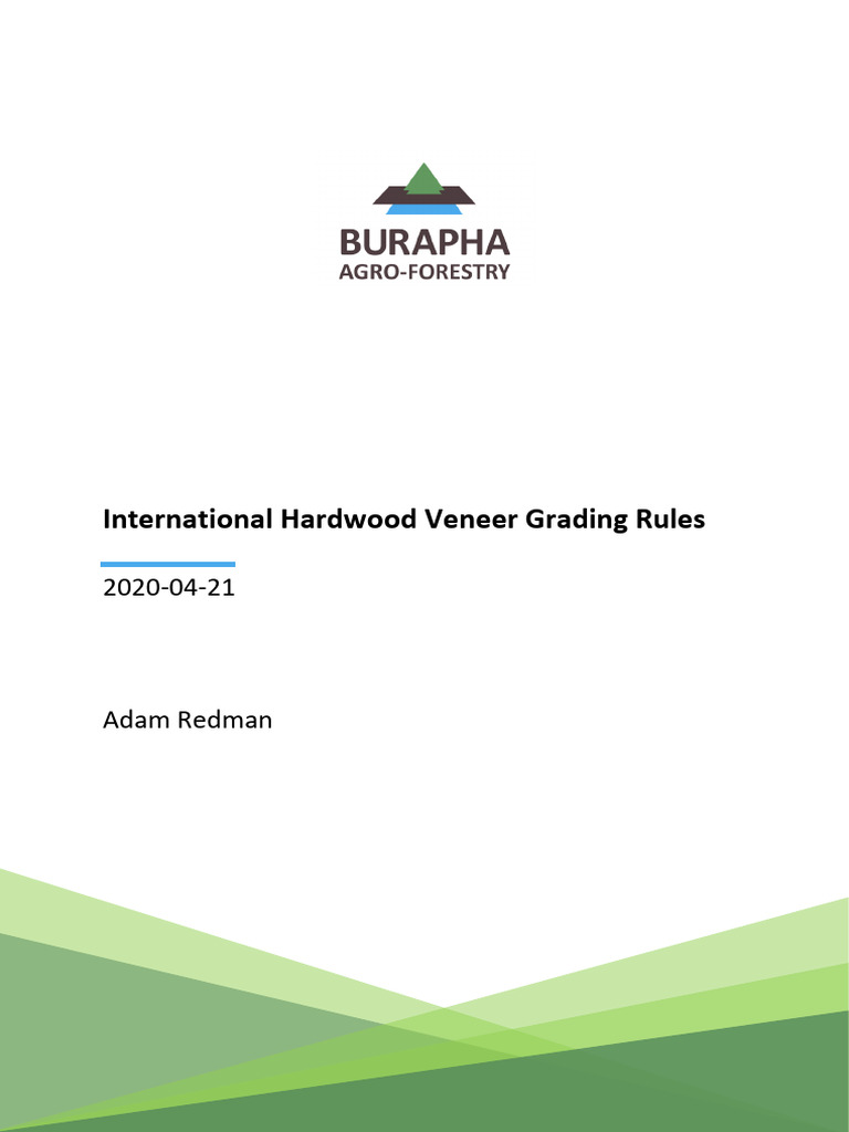 International_hardwood_veneer_grading_comparison | PDF | Plywood | Wood