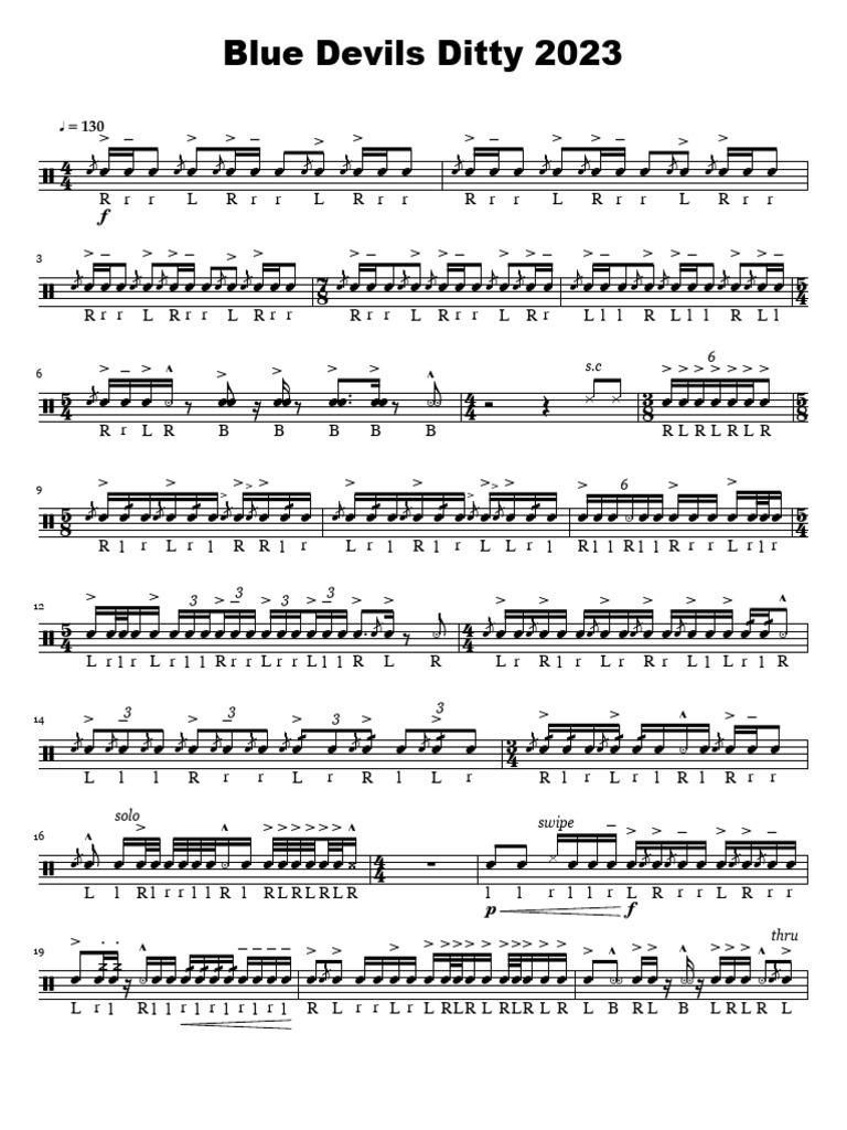 Blue Devils Ditty 2023 | PDF