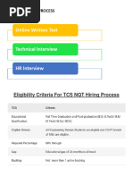 TCS NQT 2025 Test Pattern Overview | PDF