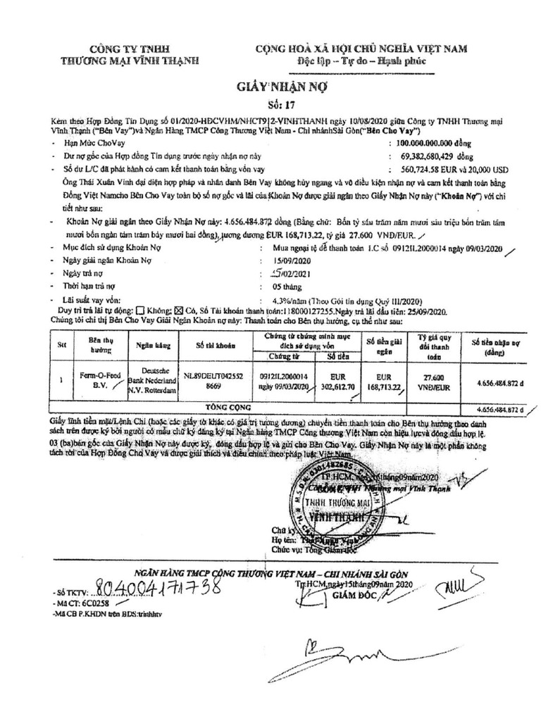 LC19 - Bộ chứng từ LC nhập khẩu phân bón | PDF