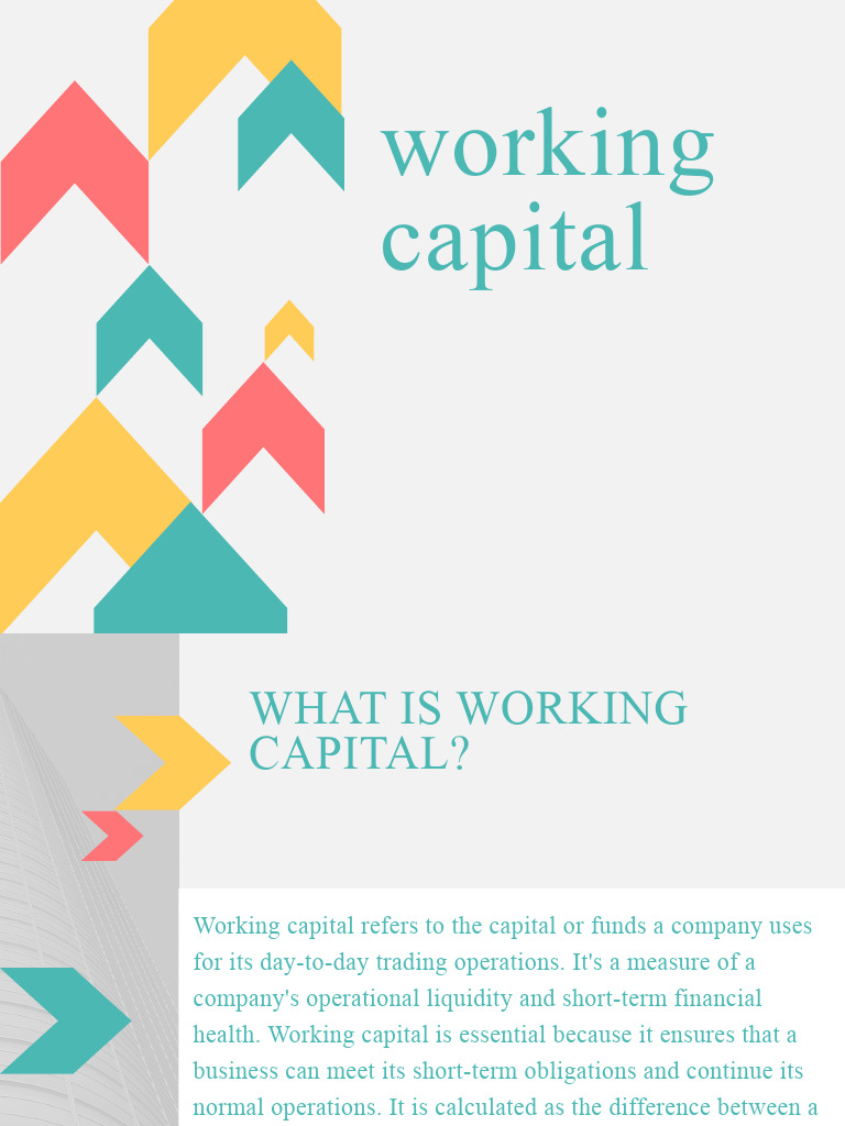 Working Capital | PDF | Working Capital | Balance Sheet