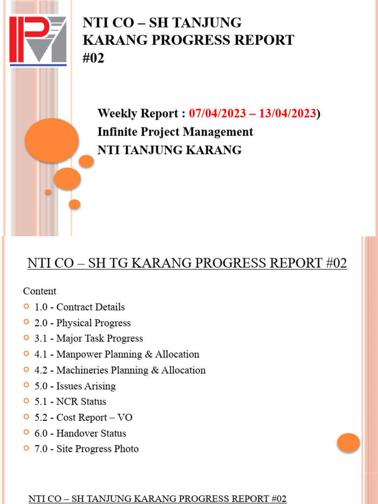 SH Nti Tanjung Karang Report - 13042023 - #02 | PDF | Civil Engineering