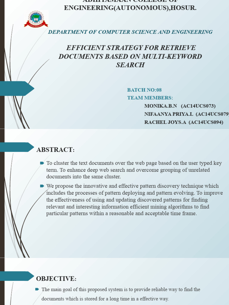 Main PRJCT Zeroth Review | PDF | Databases | Information