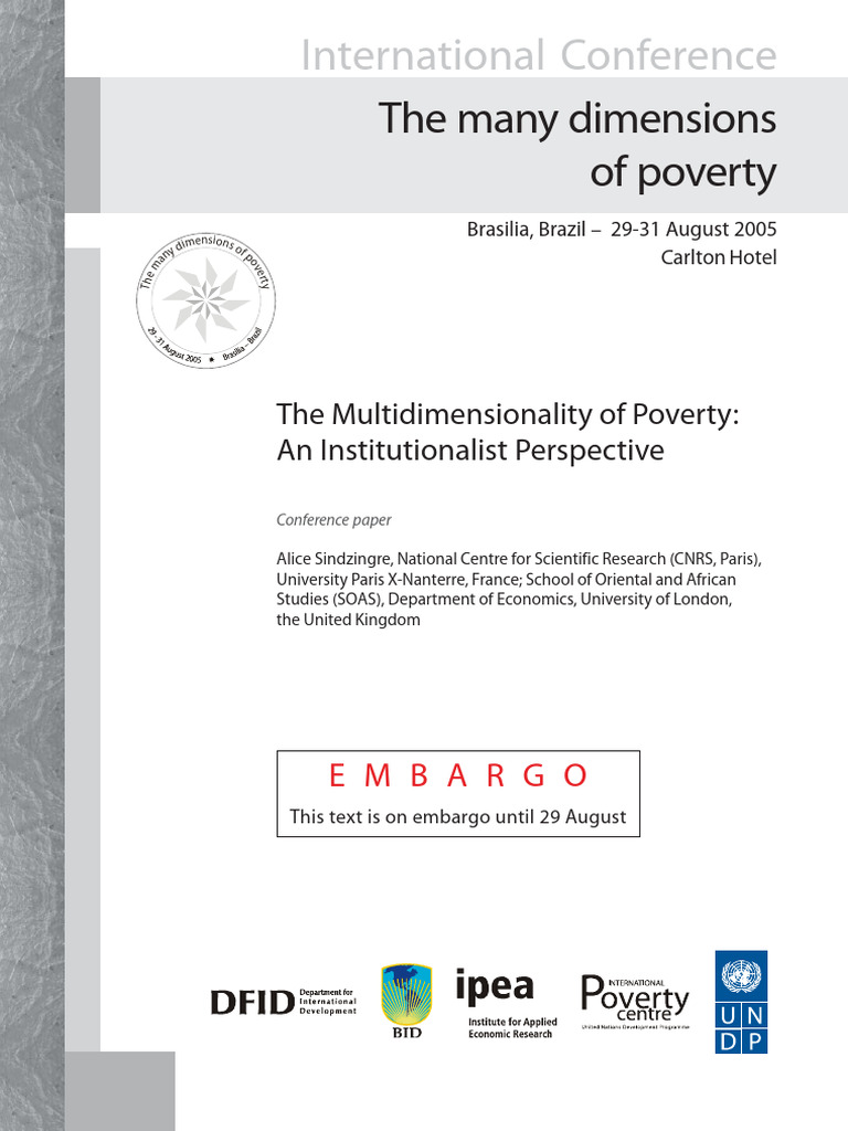 Alice Embargo | PDF | Institution | Poverty & Homelessness