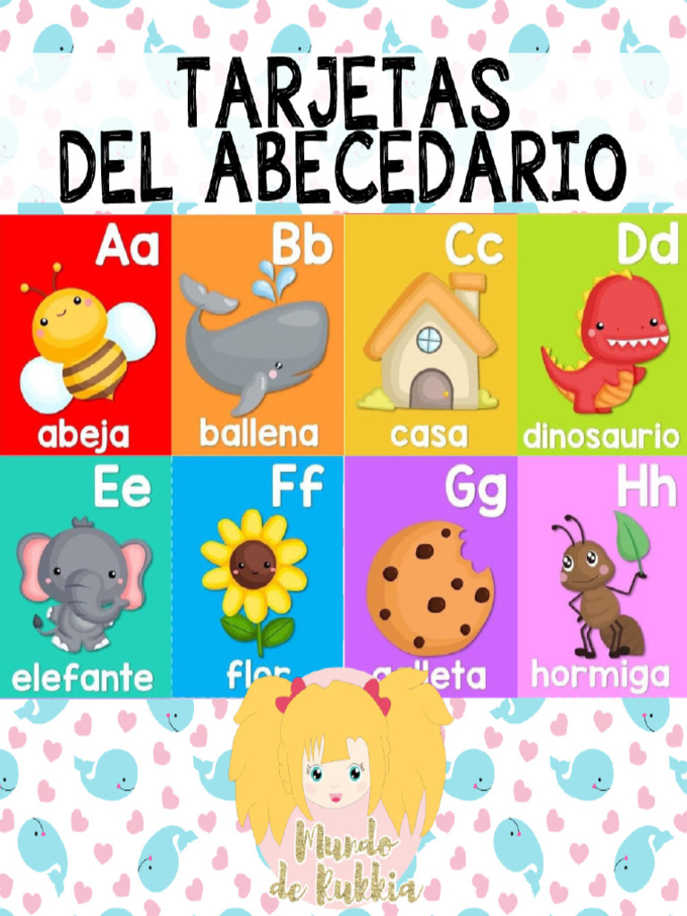 Tarjetas Didácticas Del Abecedario Por Mundo de Rukkia | PDF