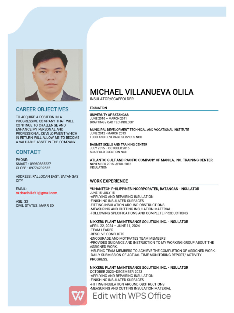 Michael Villanueva Olila | PDF