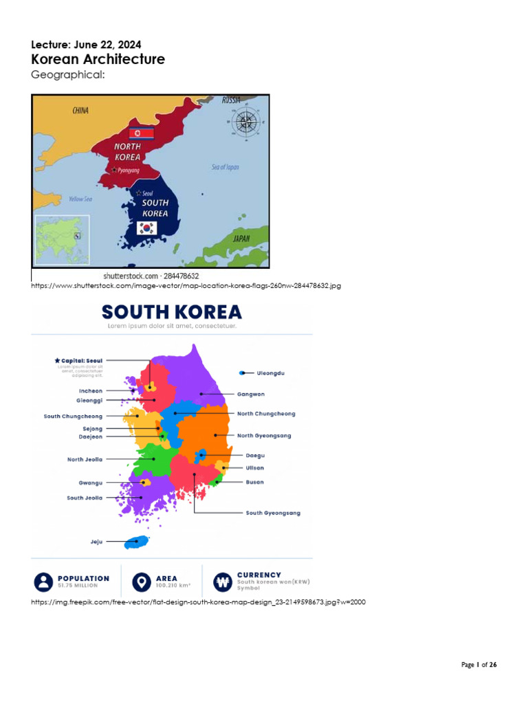 Lect. 07. Korean Architecture | PDF | Korea