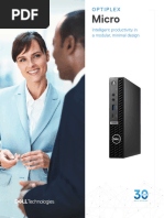 Optiplex 3000 Thin Client Spec Sheet | PDF | Desktop Virtualization | Dell