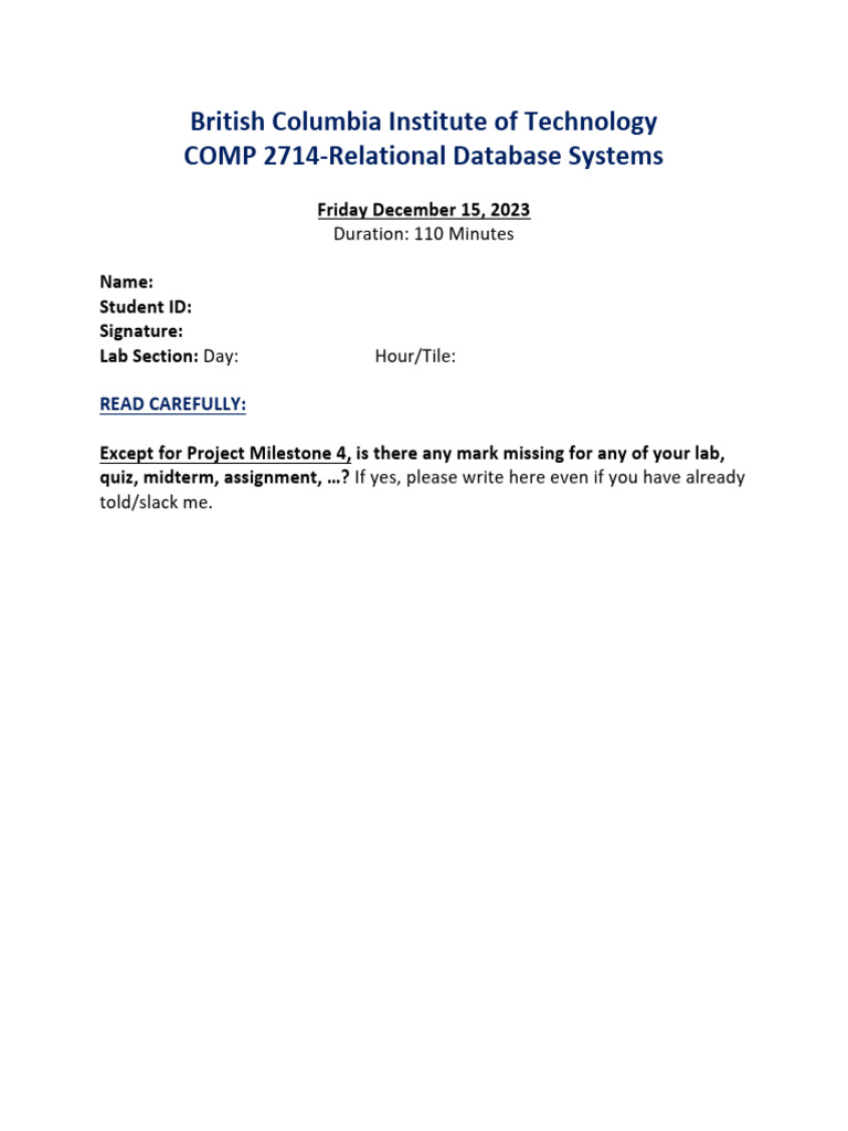 Final-exam-Sample-Answers | Download Free PDF | Multiple Choice