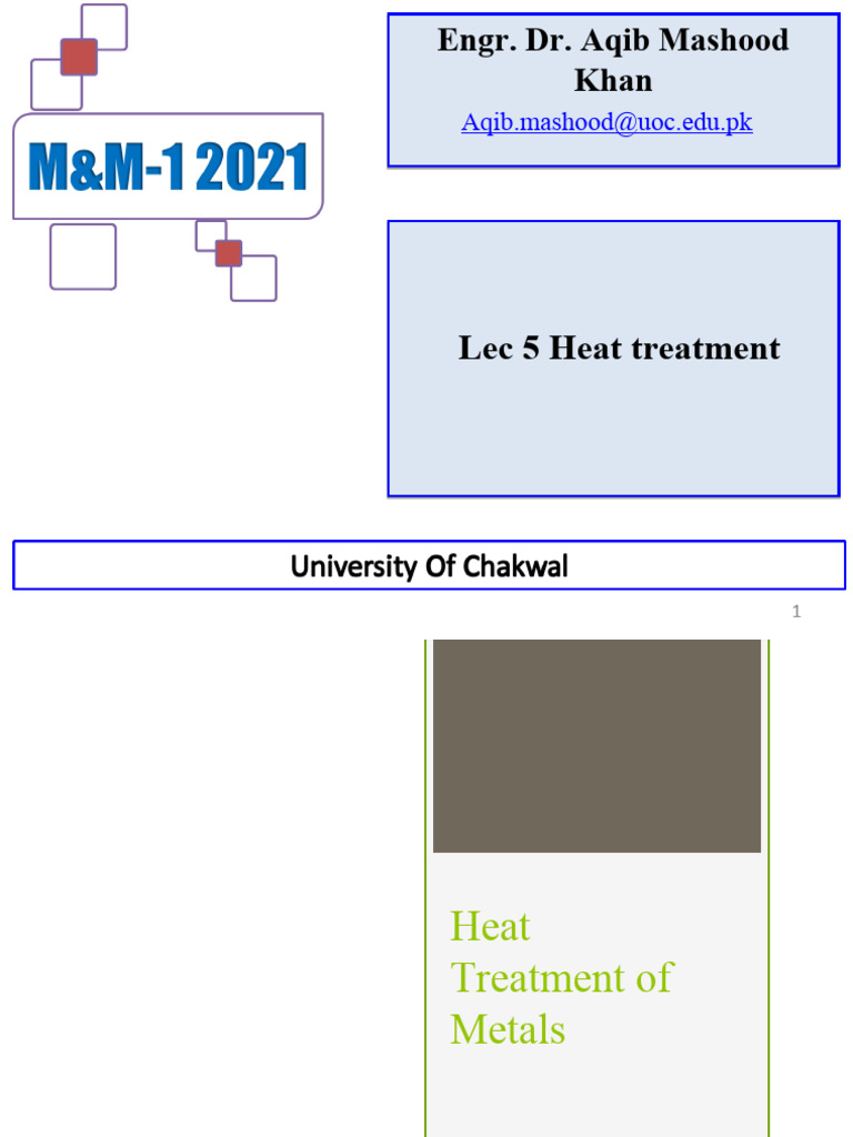 Heat Treatment Methods for Metals | PDF | Heat Treating | Steel