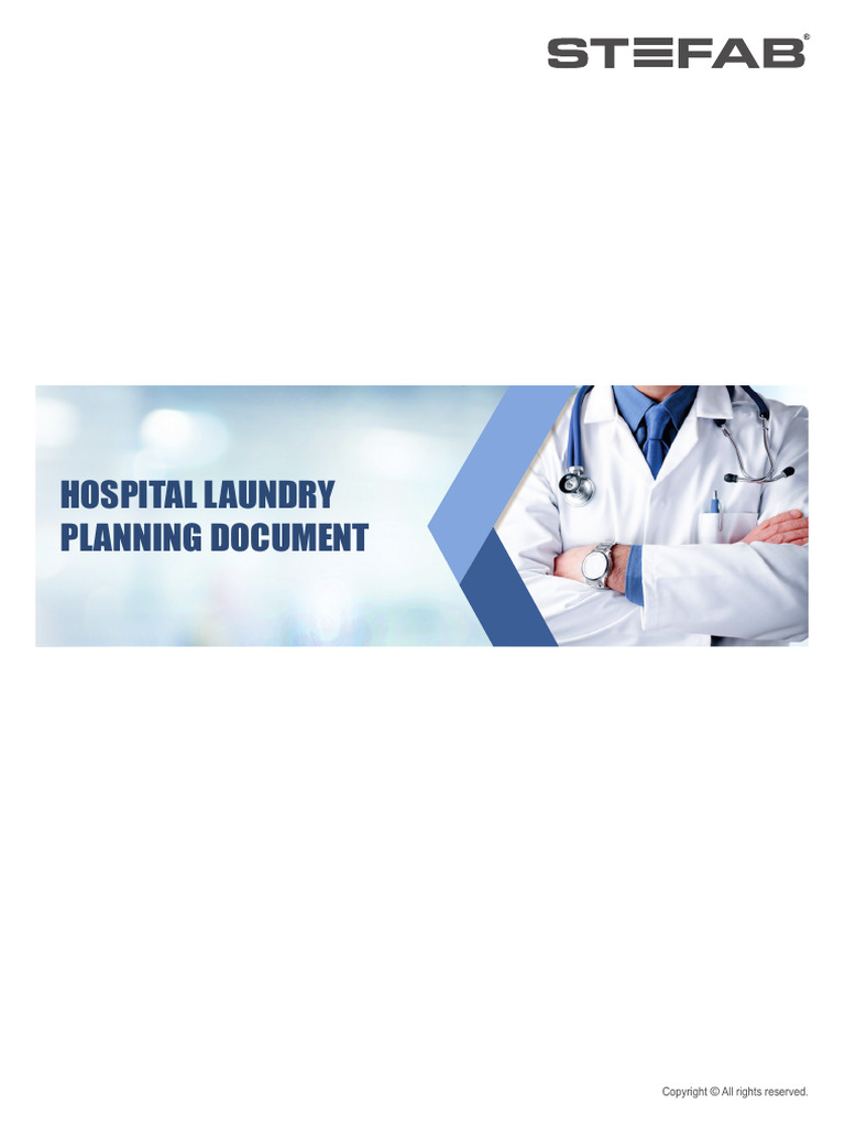 Stefab Hospital Laundry Planning Document | PDF | Washing Machine | Laundry