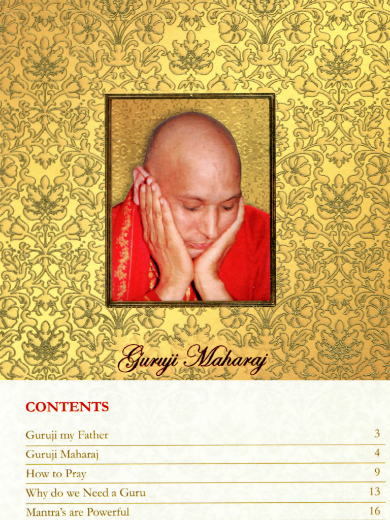 Guruji Maharaj Book - Bambi | PDF | Guru | Prayer